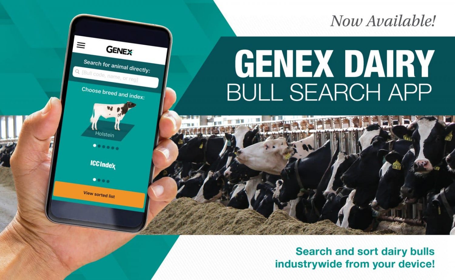 GENEX Releases Dairy Bull Search App