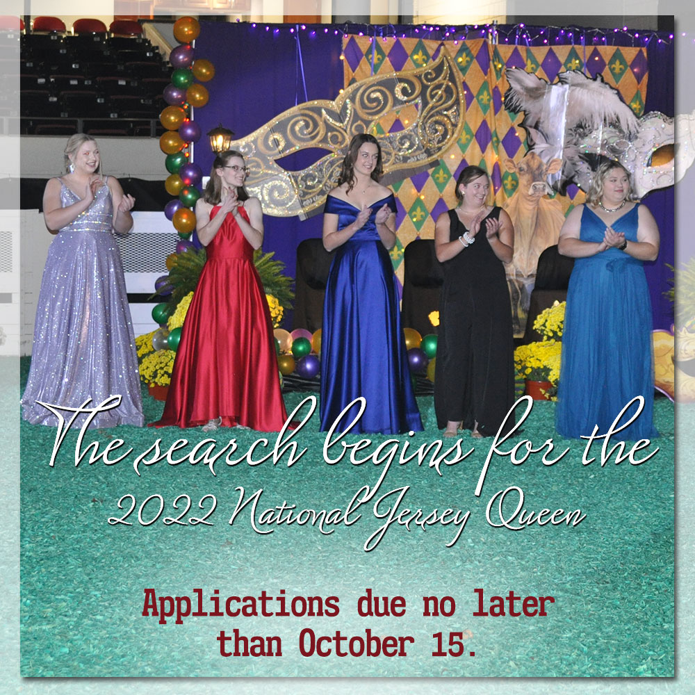 2022 National Jersey Queen Contest Applications Now Online - Cowsmo