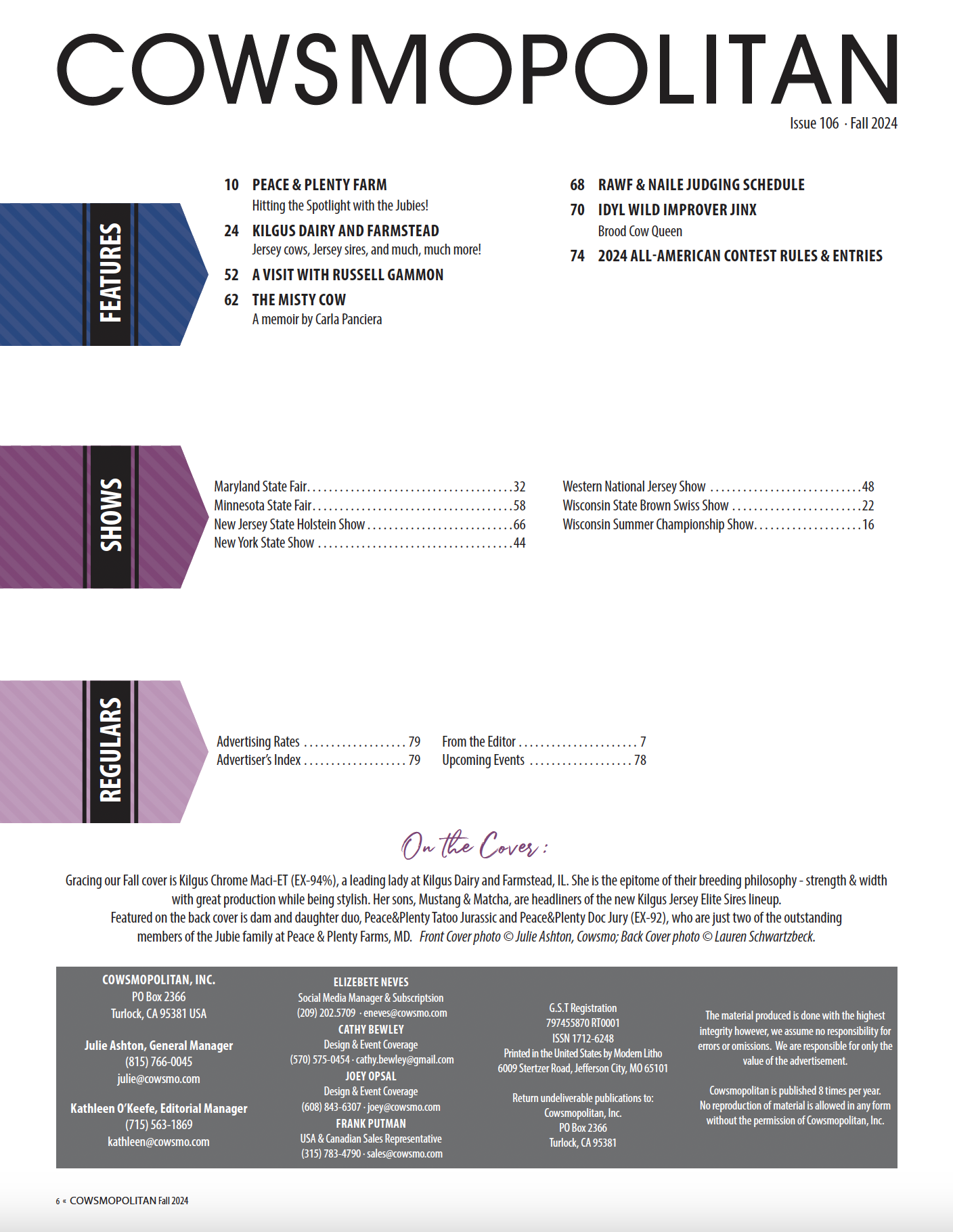 Cowsmopolitan Fall 2024 - Cowsmo